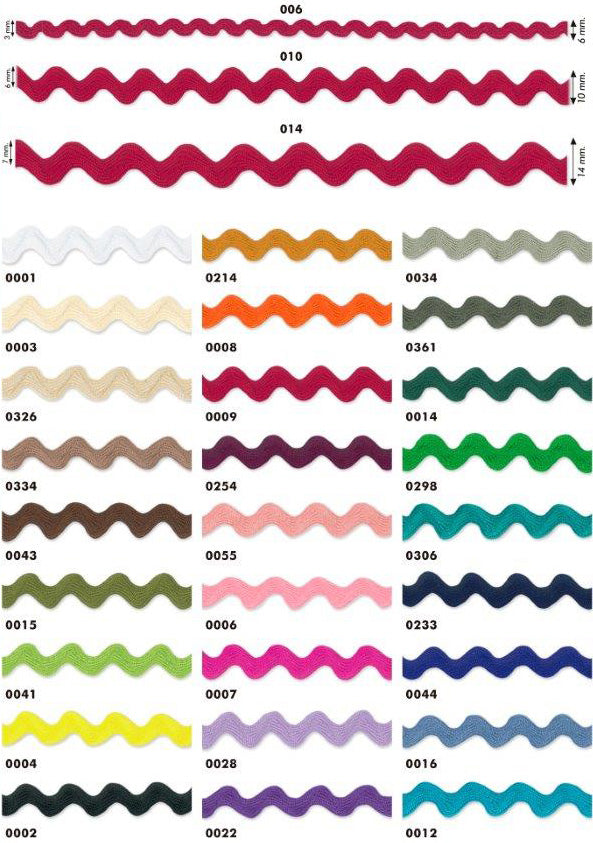 Ric Rac Amazone 10mm – Au petit mouton